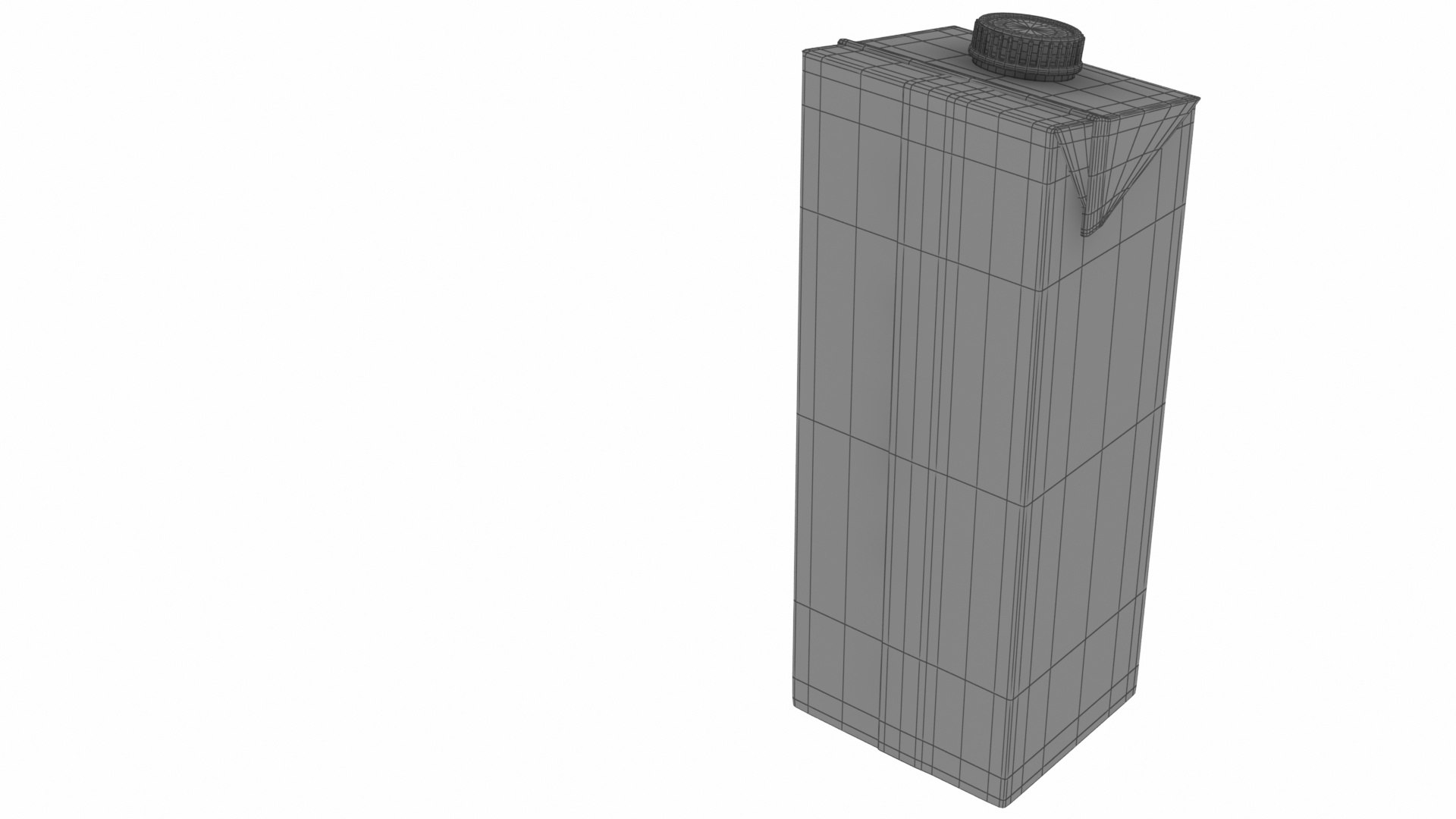 3D Milk Box 4 Clay - TurboSquid 2044083