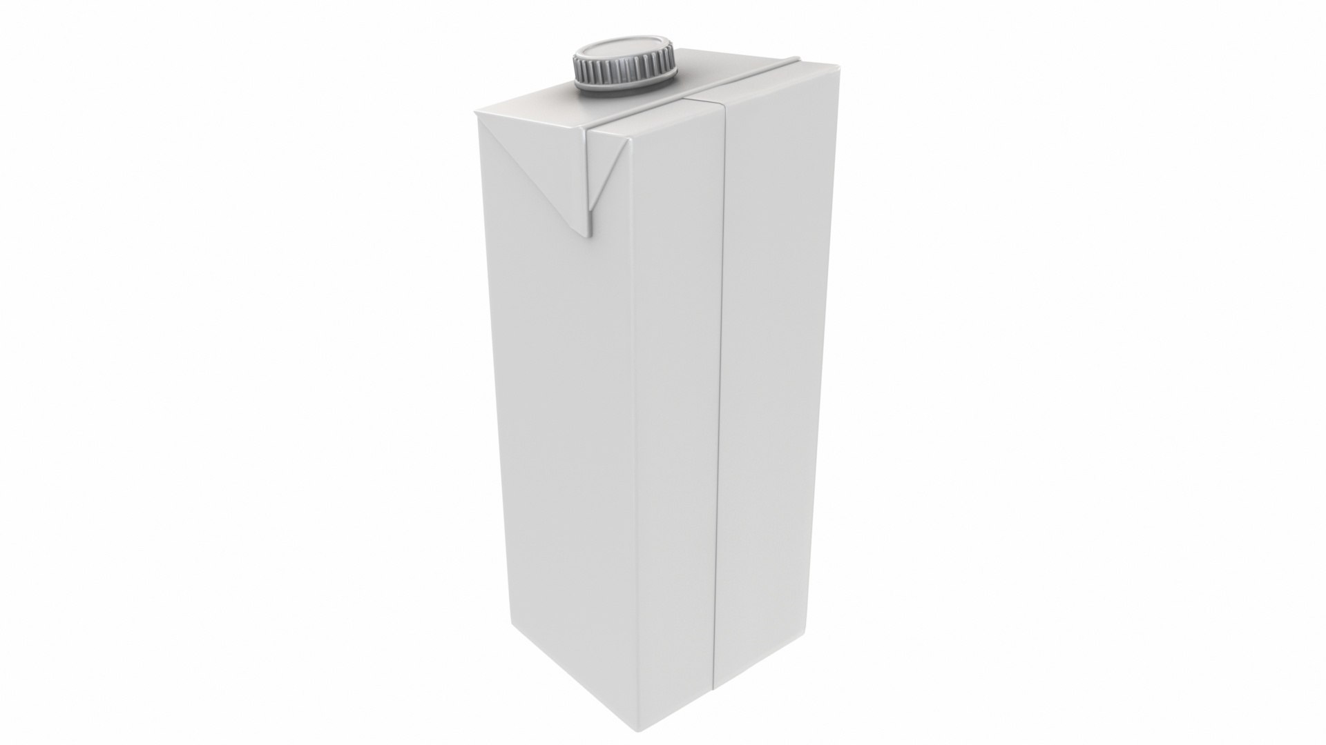 3D Milk Box 4 Clay - TurboSquid 2044083