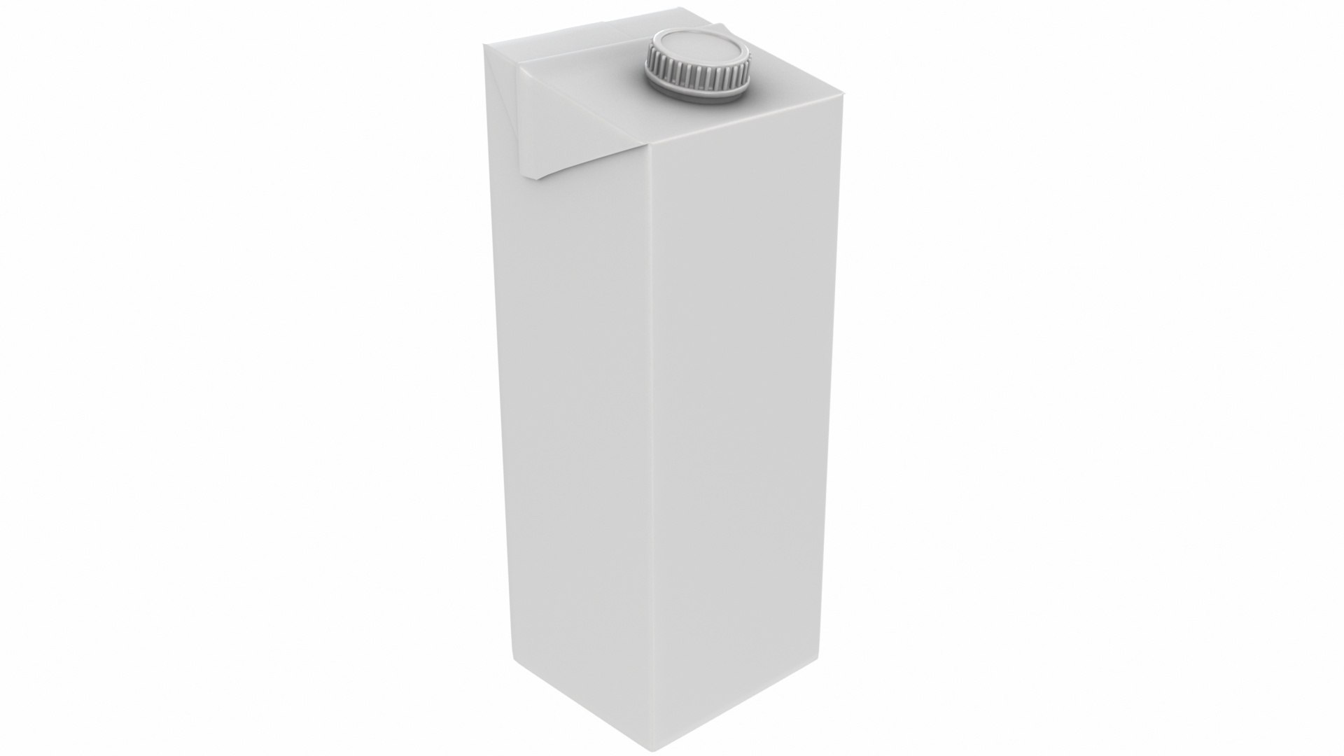 3D Milk Box 4 Clay - TurboSquid 2044083