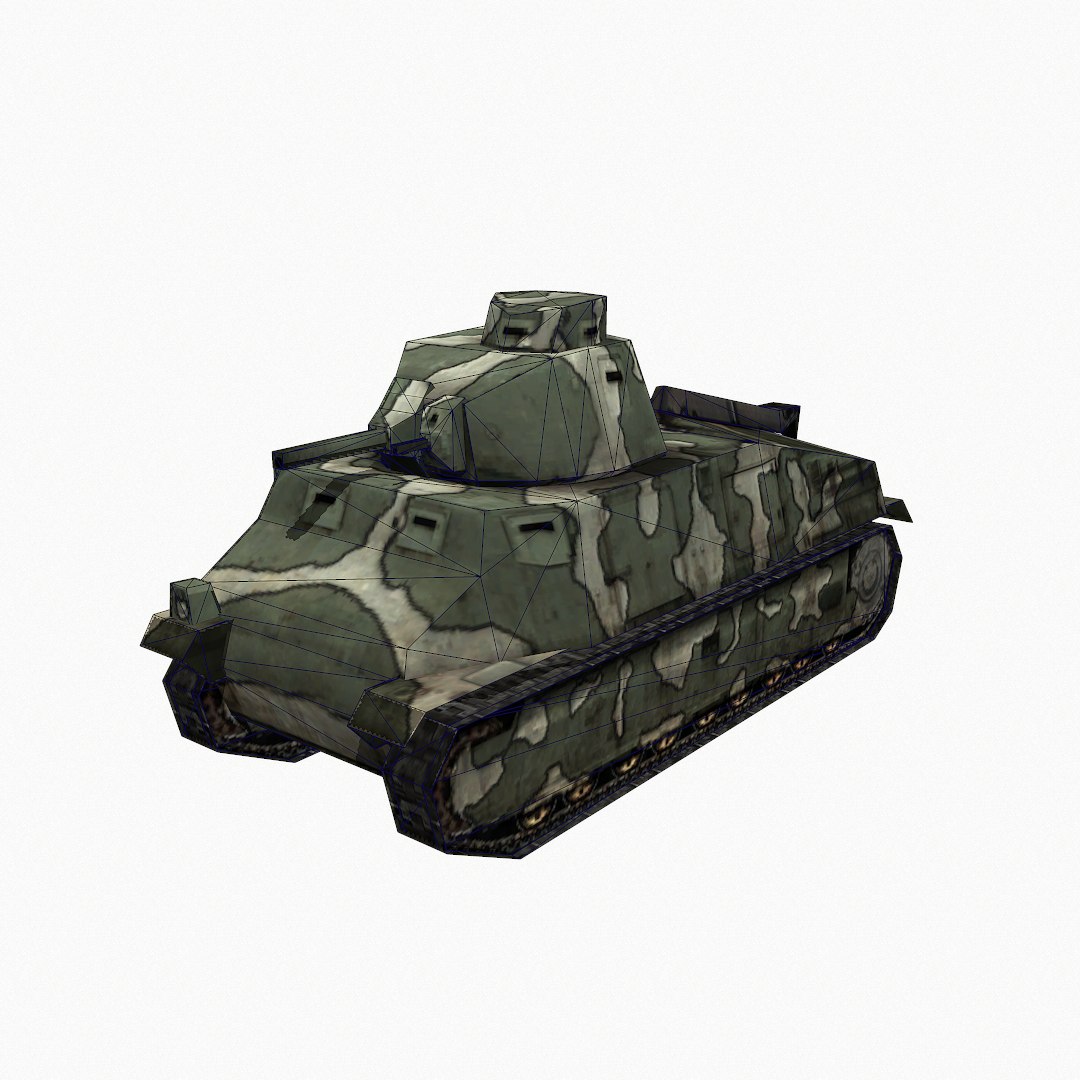 Somua S35 Tank 3ds