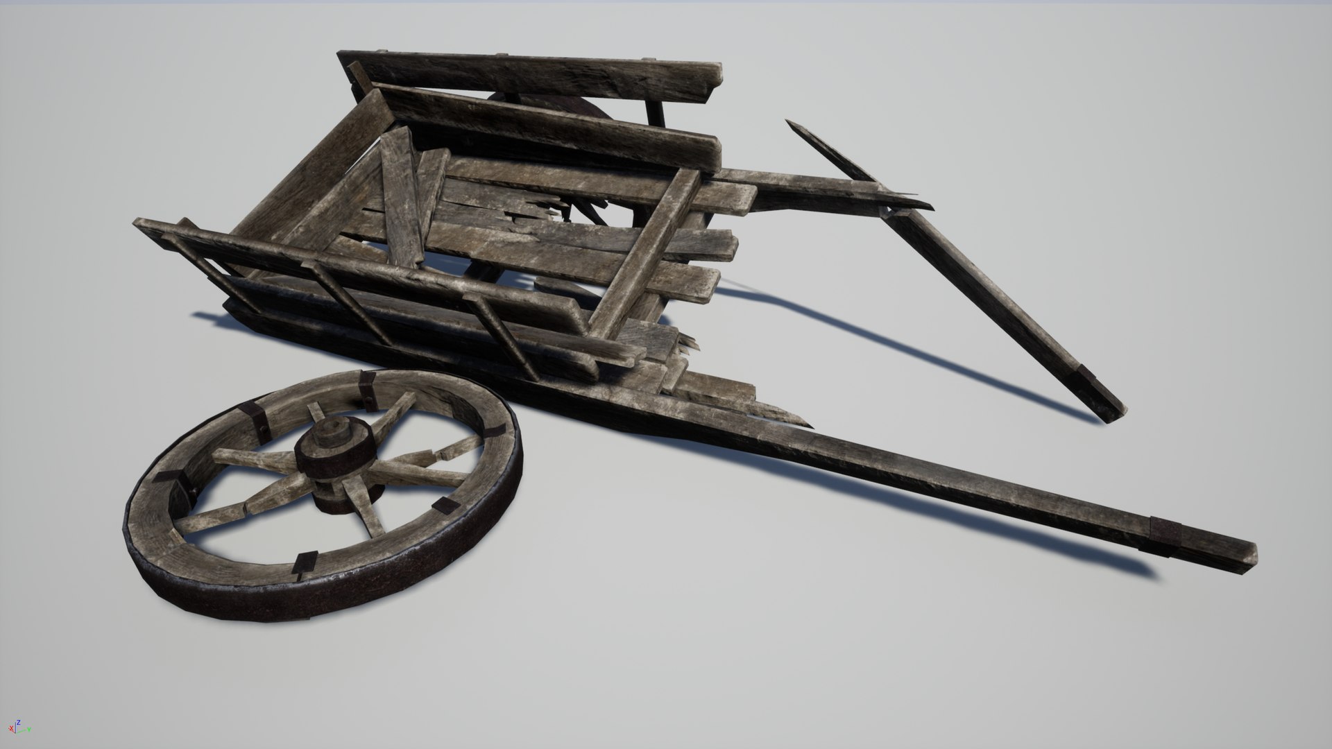 Medieval Broken Cart 3D - TurboSquid 1480627