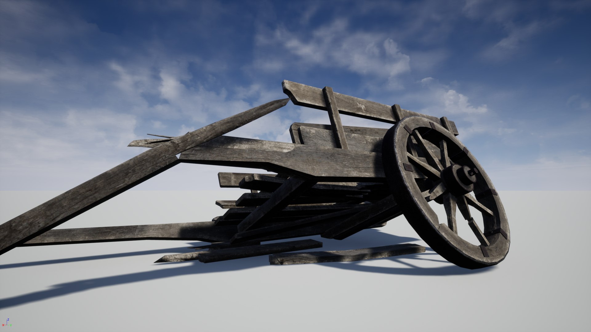 Medieval Broken Cart 3D - TurboSquid 1480627