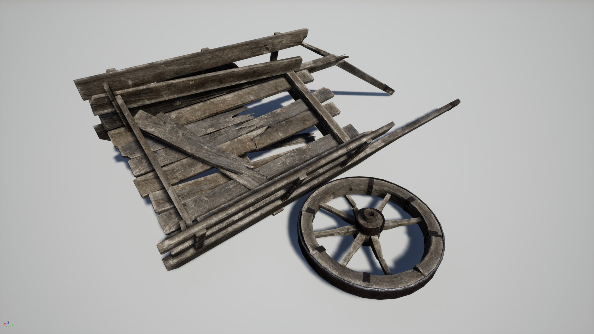 Medieval Broken Cart 3D - TurboSquid 1480627