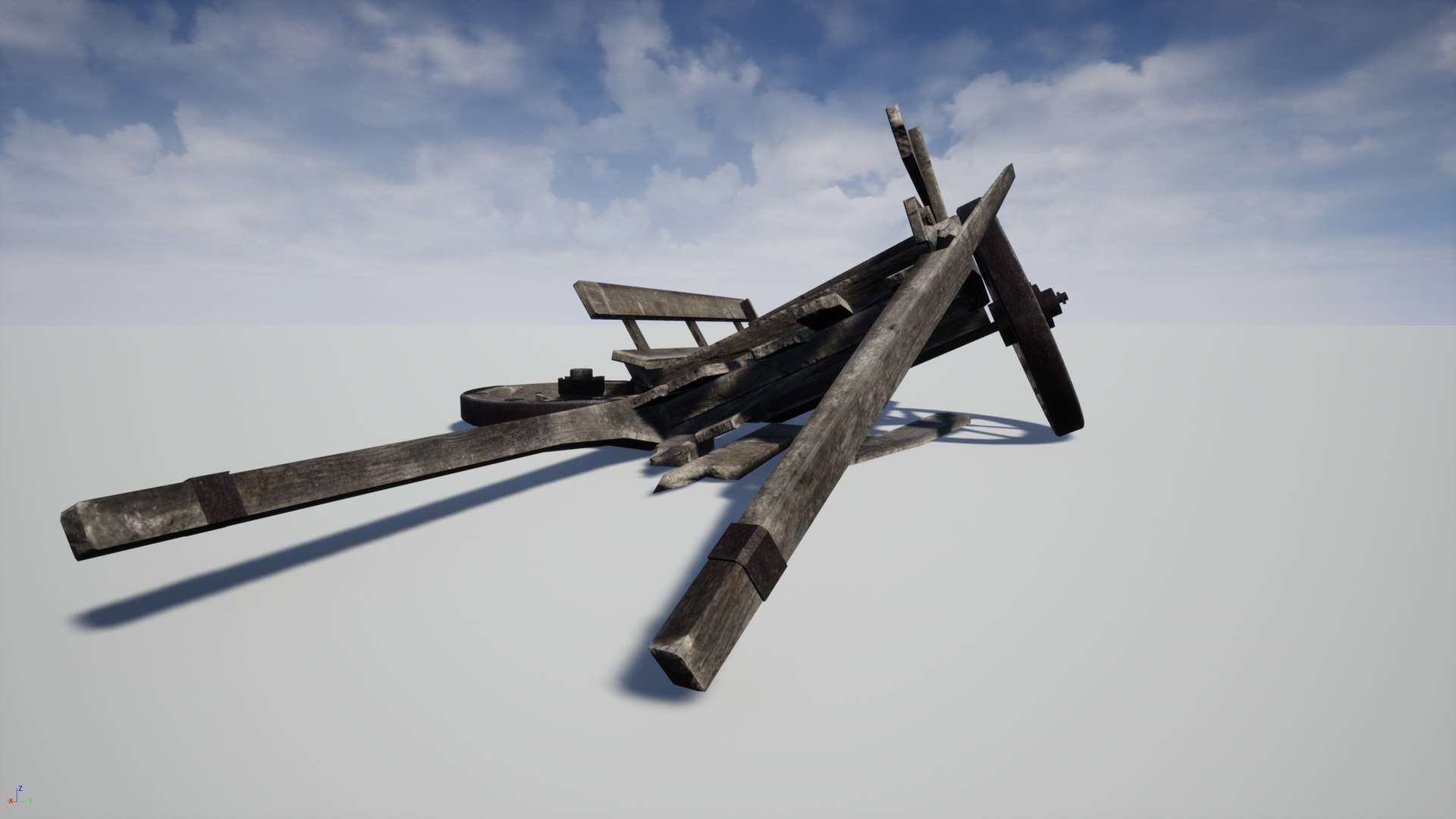 Medieval Broken Cart 3D - TurboSquid 1480627