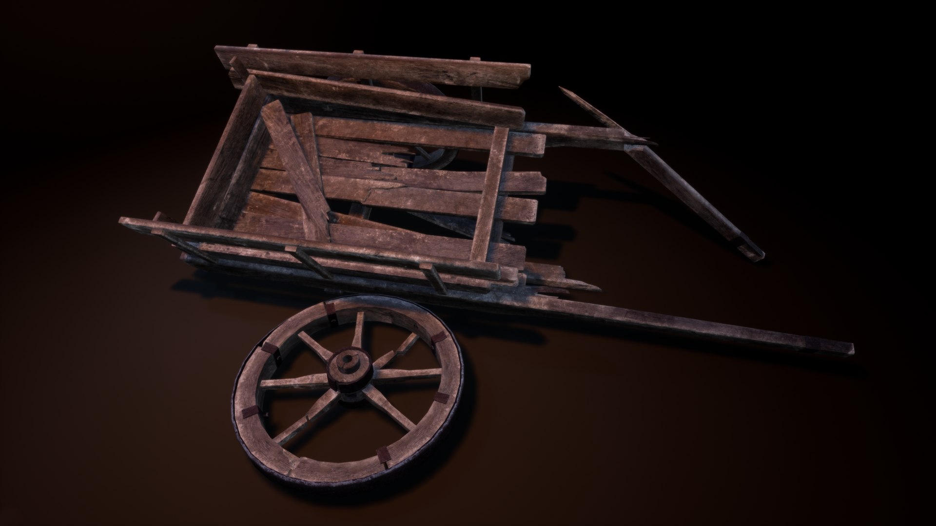 Medieval Broken Cart 3D - TurboSquid 1480627