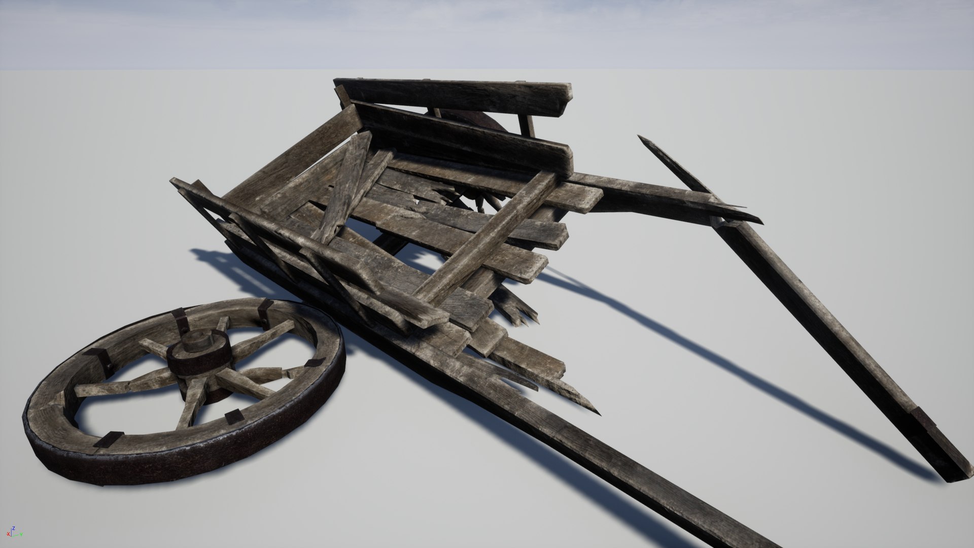 Medieval Broken Cart 3D - TurboSquid 1480627