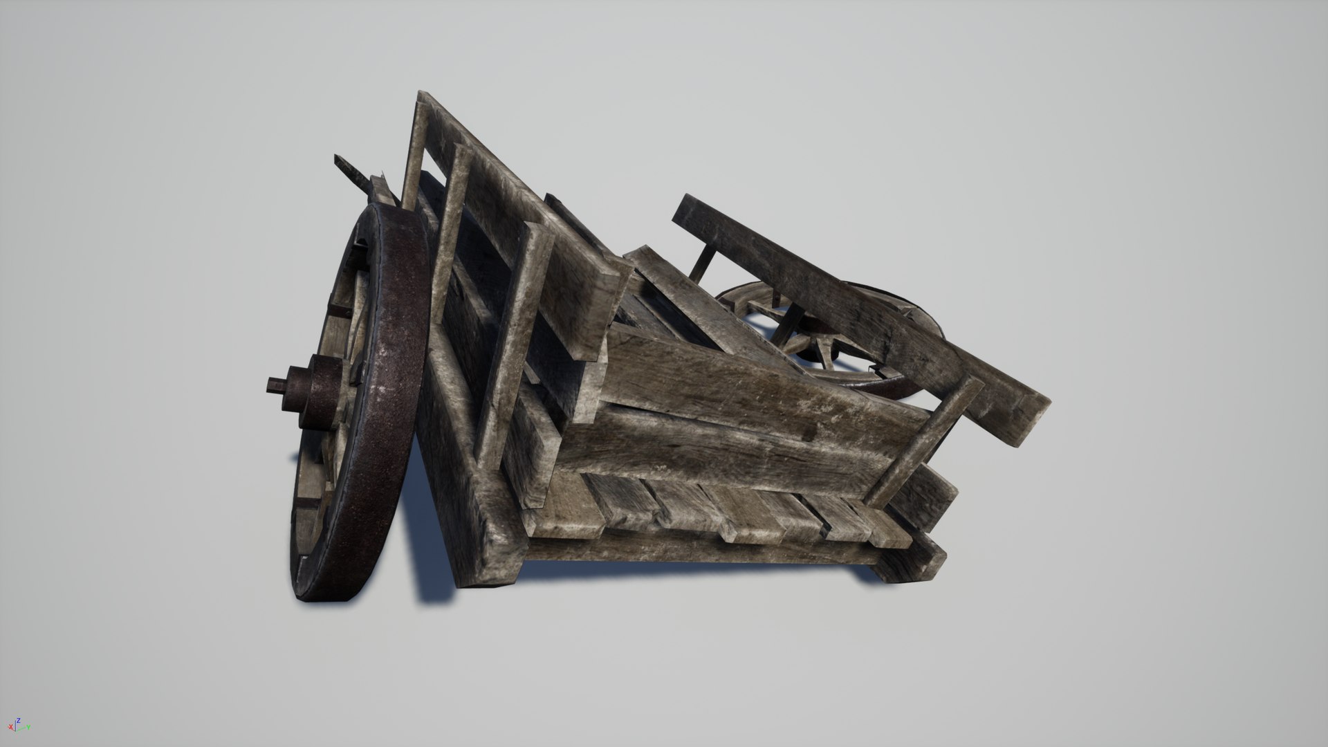 Medieval Broken Cart 3D - TurboSquid 1480627