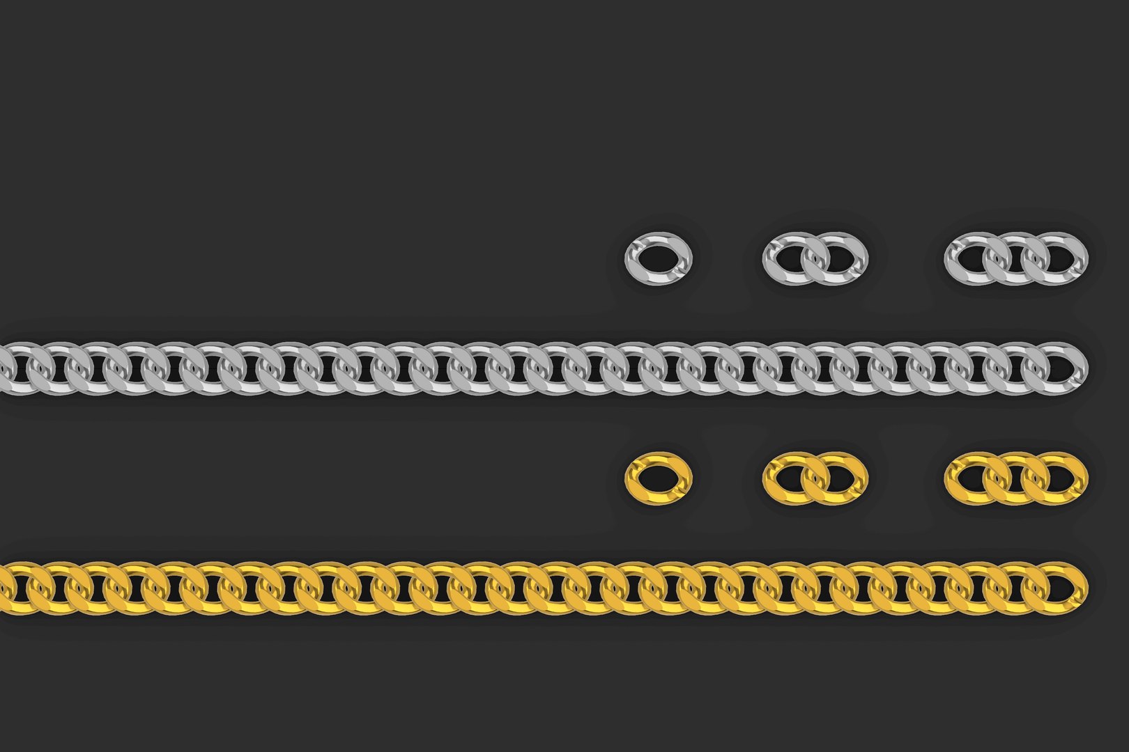 3D Jewelry Necklace Chains - TurboSquid 1965996