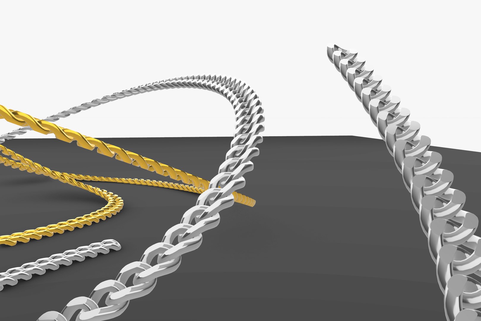 3D Jewelry Necklace Chains - TurboSquid 1965996