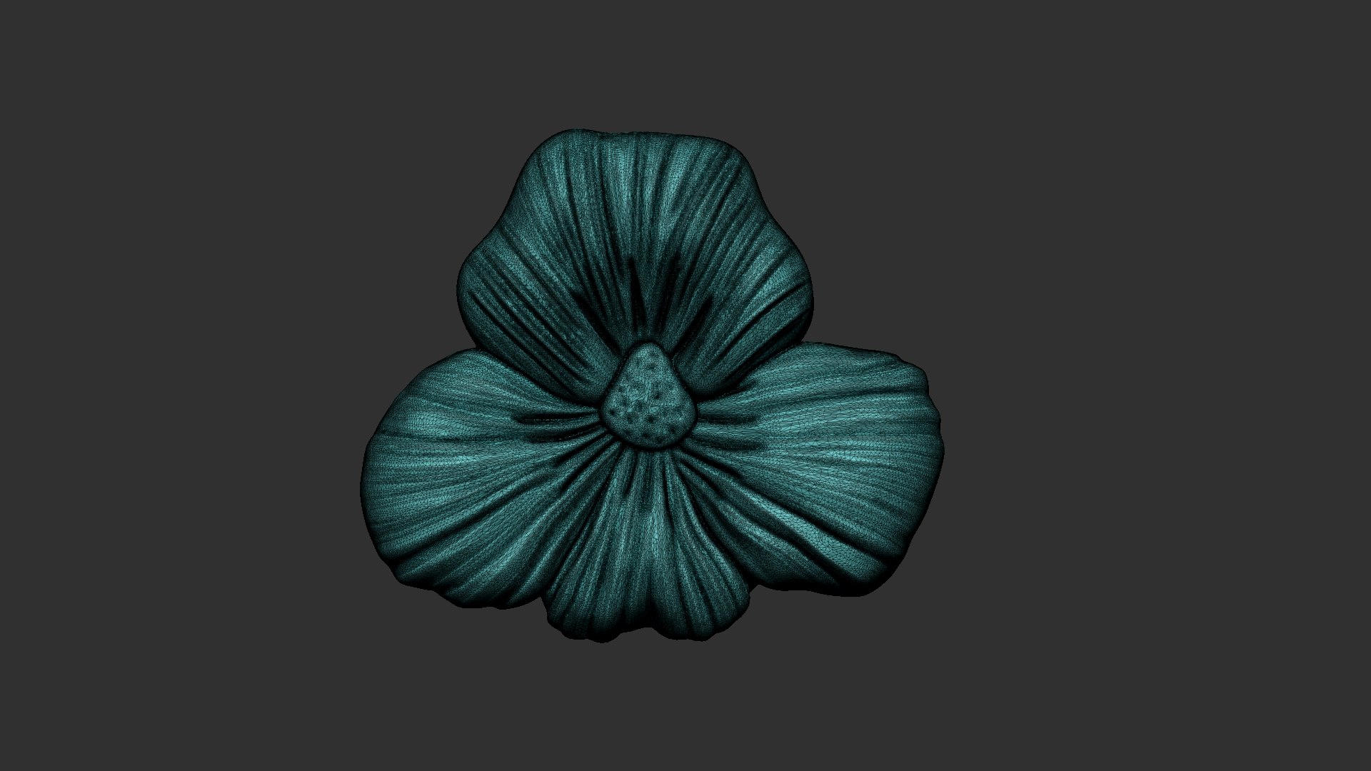 Viola Pansy Flower Bas Relief 3D Model - TurboSquid 2367299