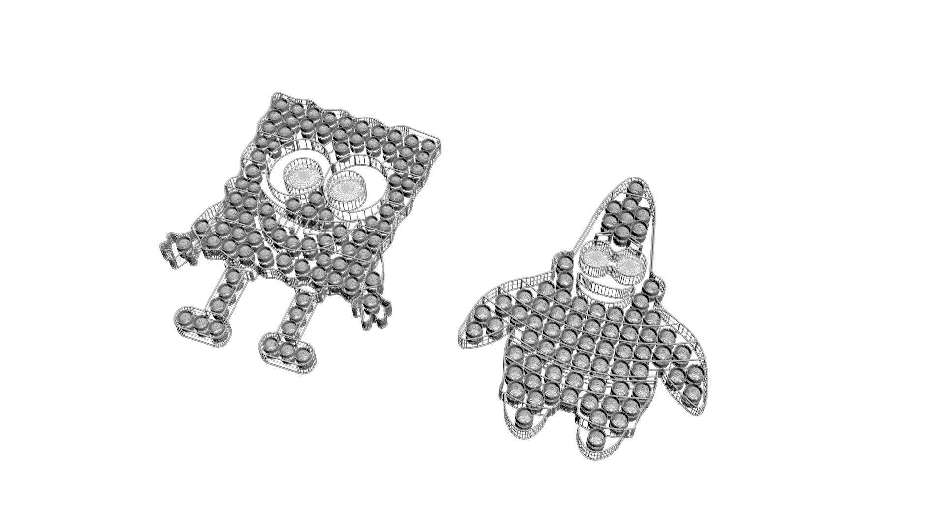 Spongebob and Patrick Pop It Fidget Toys Set 3D - TurboSquid 1804391