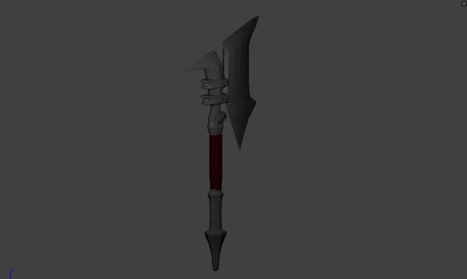 orc axe 3d blend