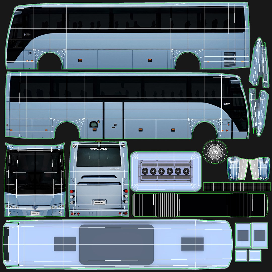 3d Temsa Safari Rd Bus Model