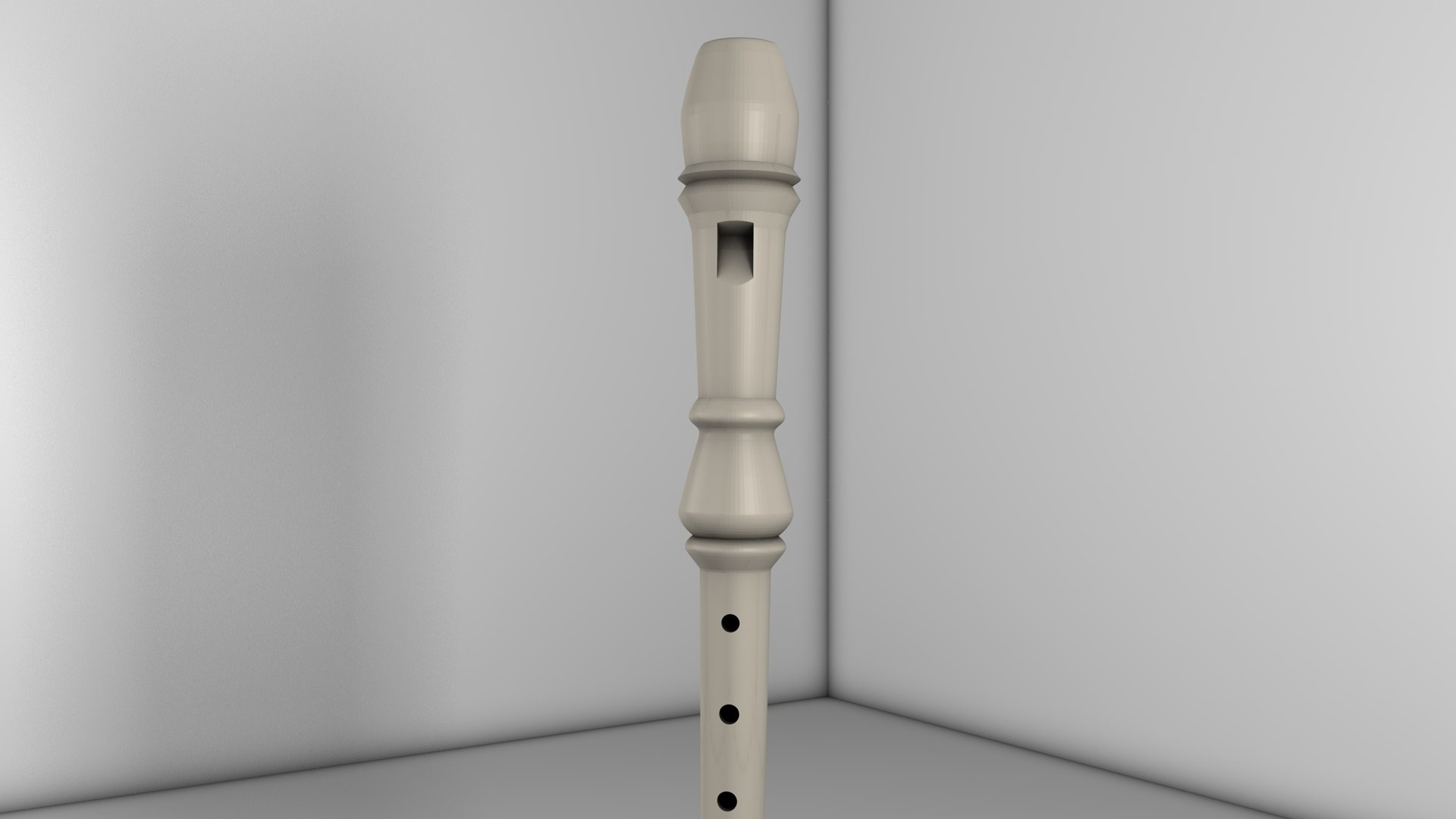 3d model flute woodwind