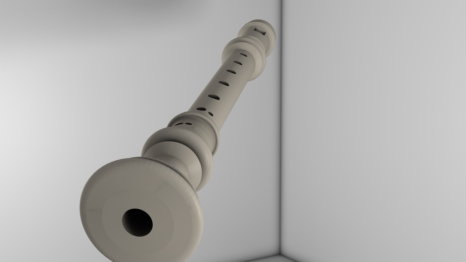 3d model flute woodwind