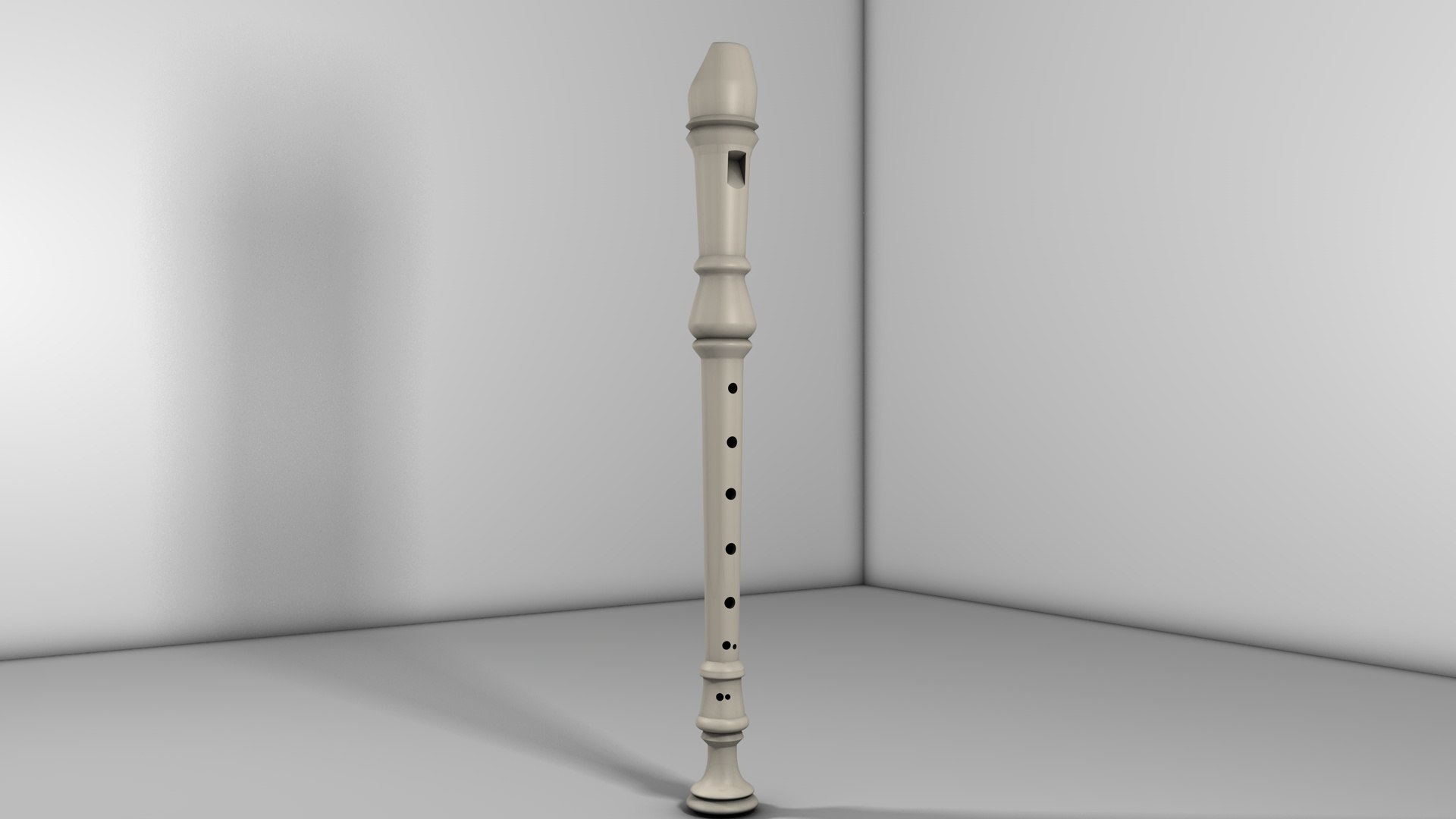 3d model flute woodwind