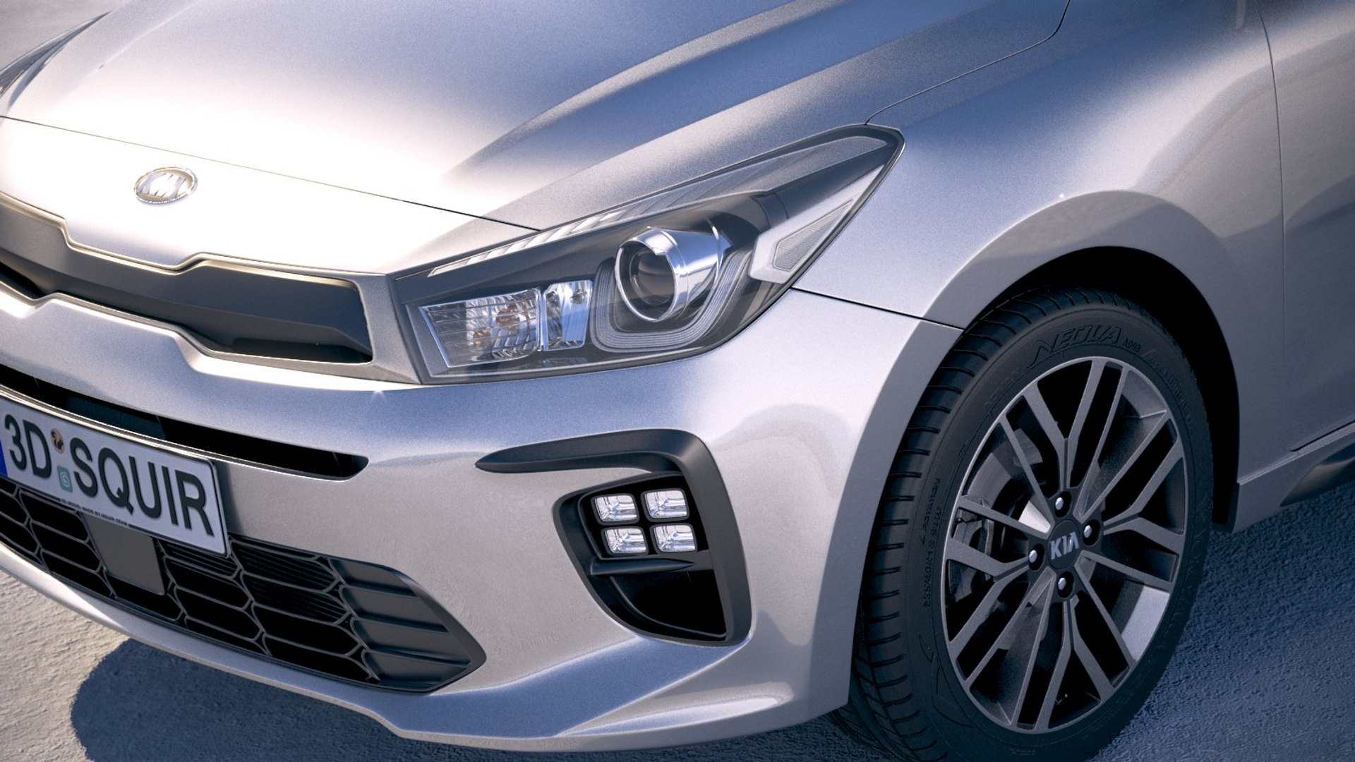 Kia Rio Gt 3D Model - TurboSquid 1252520