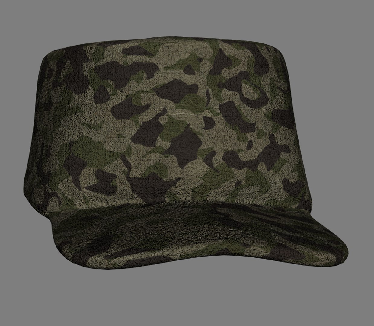 Army Cap 3d Model