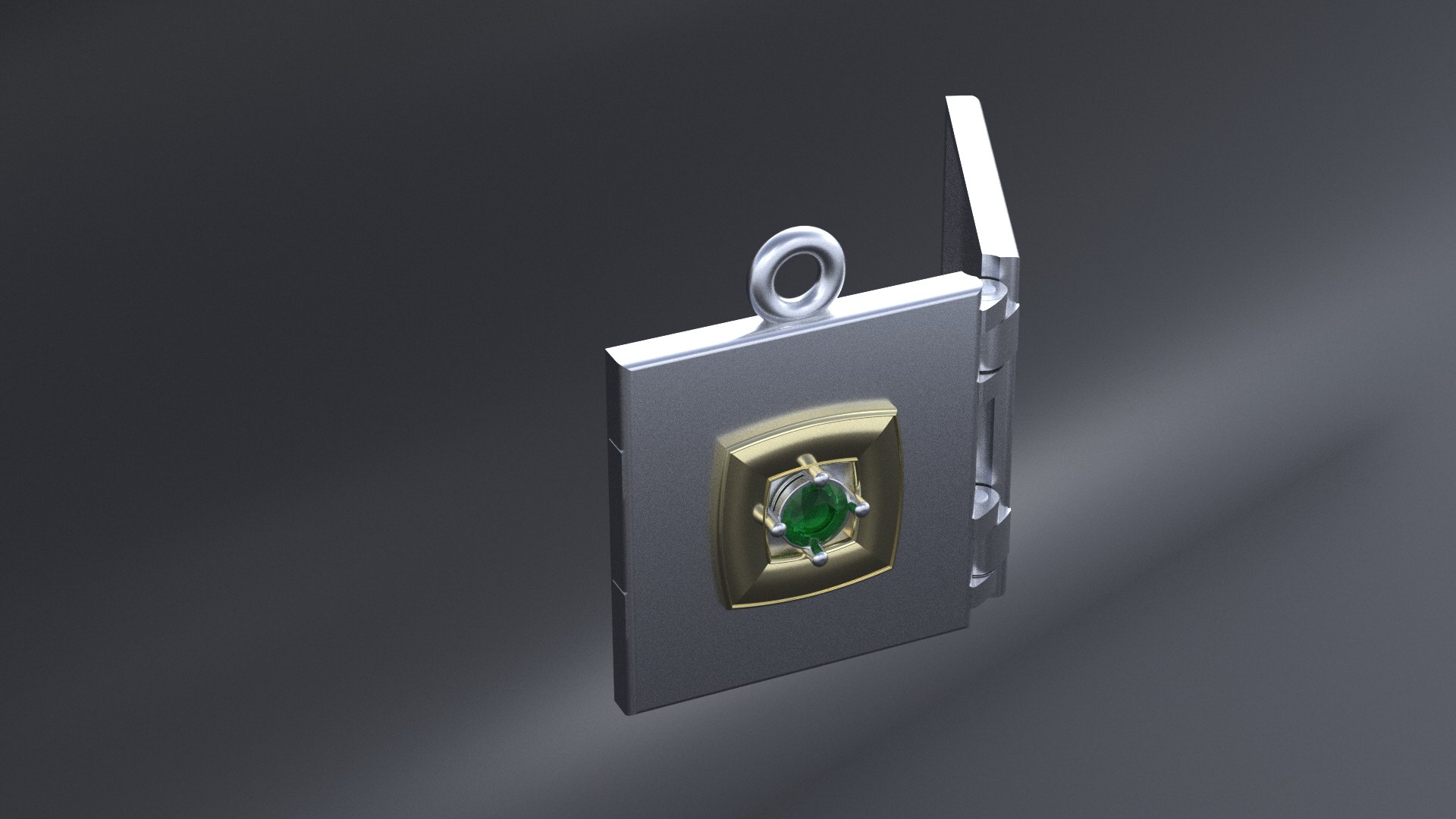 Stylish Futuristic Locket-pendant For Cnc Or Print 3D Model ...