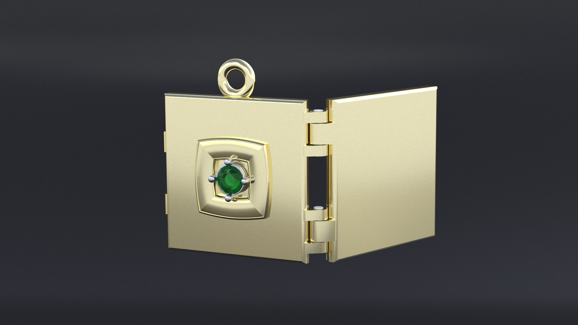 Stylish Futuristic Locket-pendant For Cnc Or Print 3D Model ...