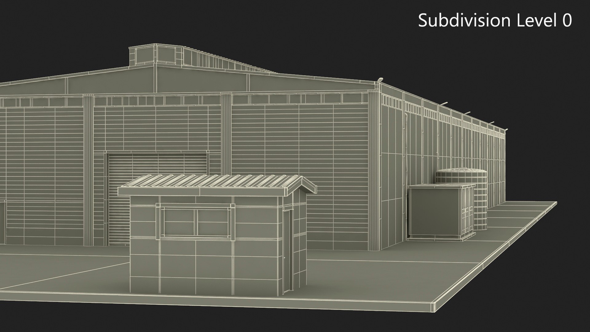 Large Factory Building 3D Model - TurboSquid 2279886