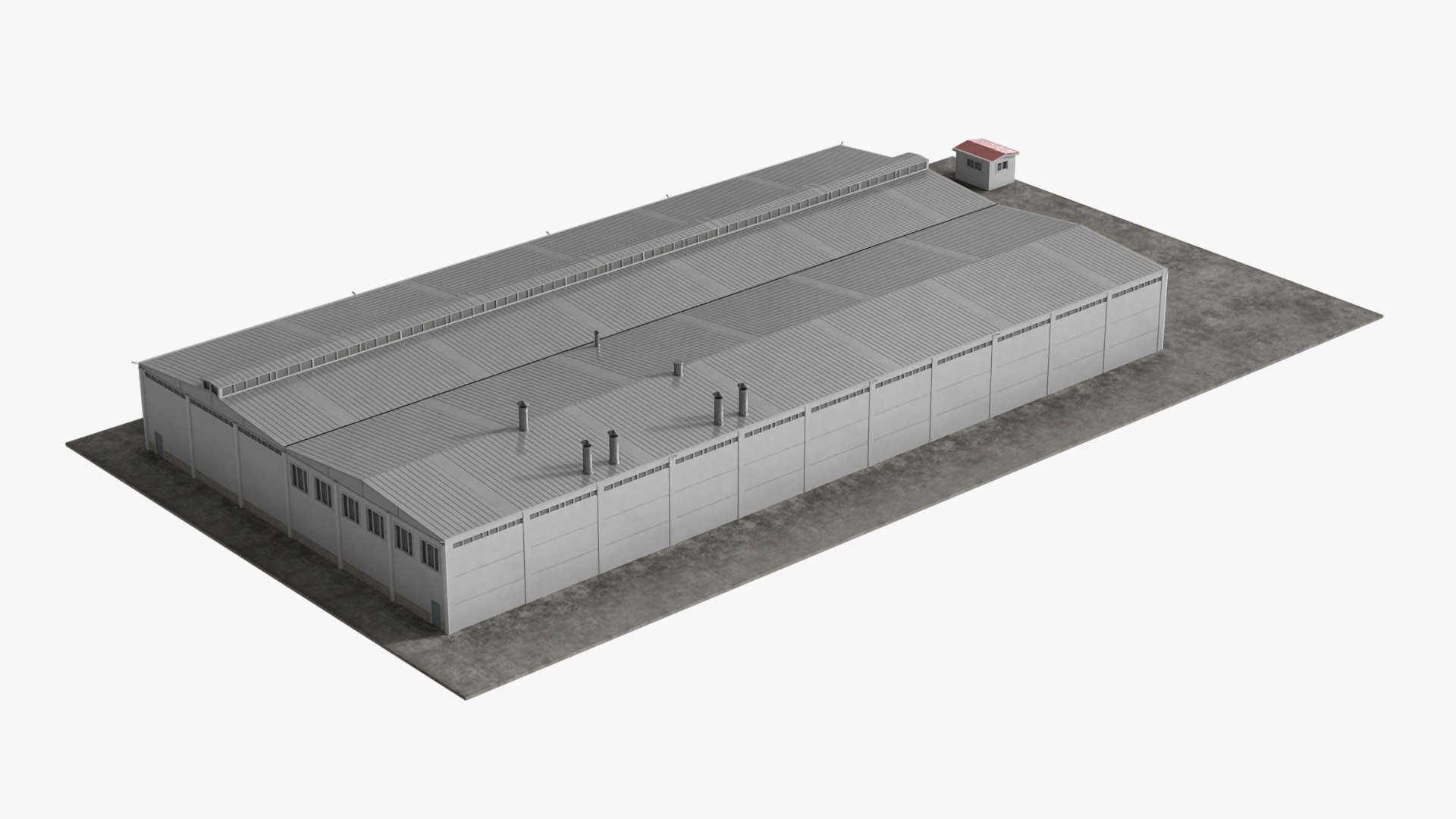 Large Factory Building 3D Model - TurboSquid 2279886