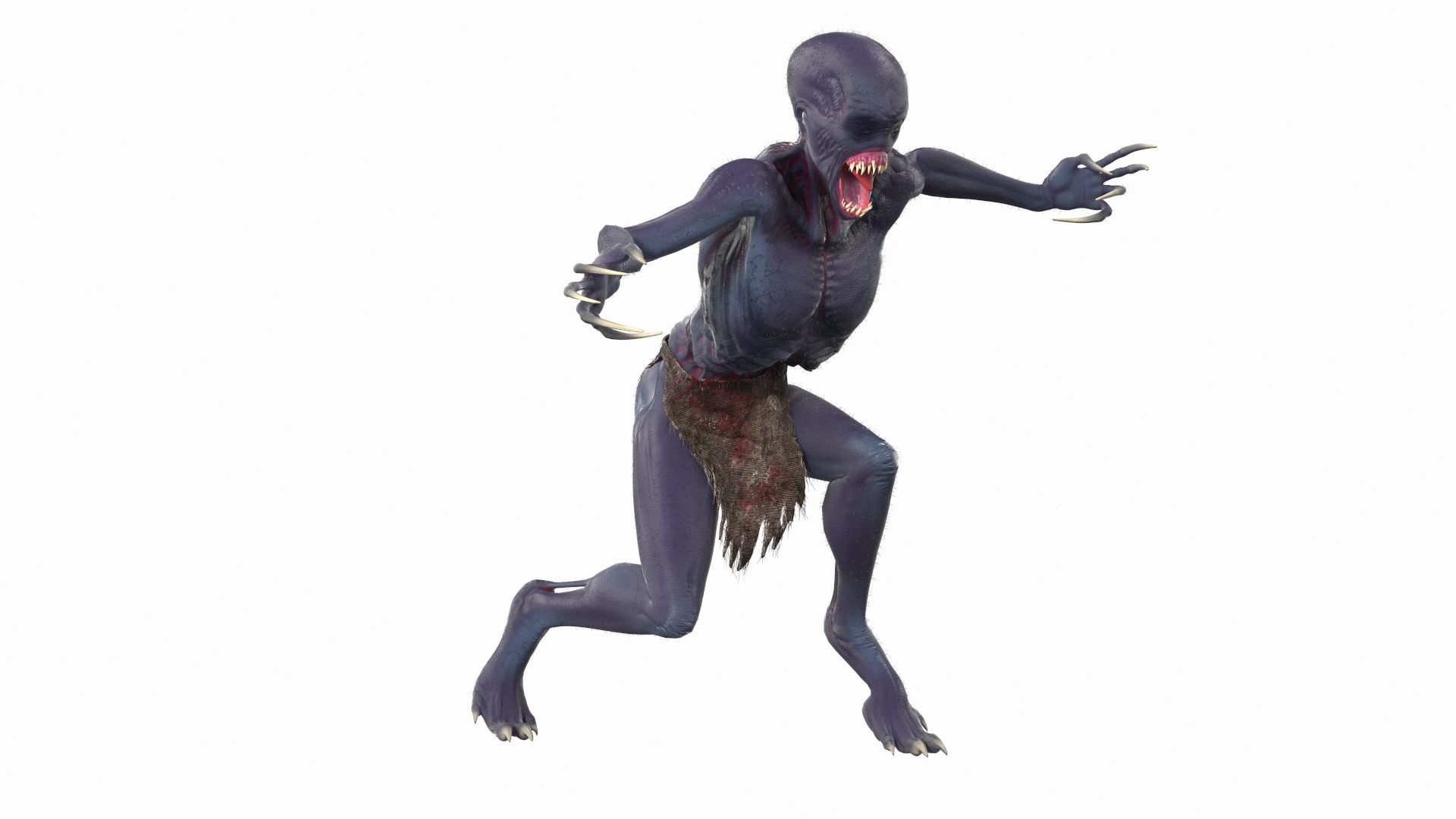 menacing monster pose