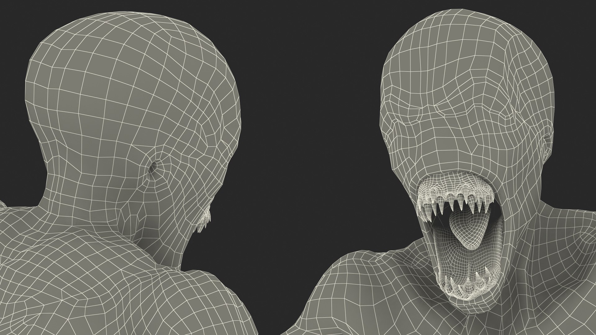 3D creature attacking pose monster beast - TurboSquid 1699098