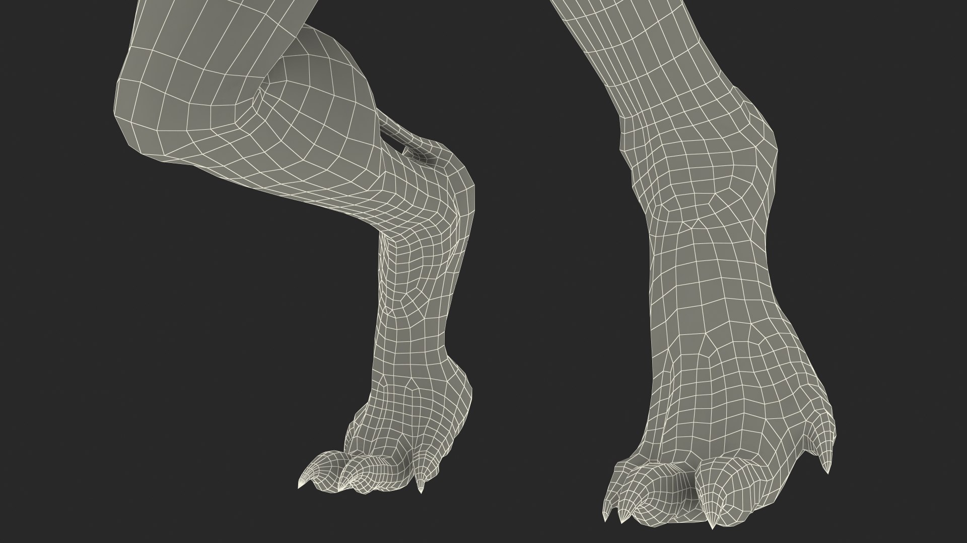 3D creature attacking pose monster beast - TurboSquid 1699098