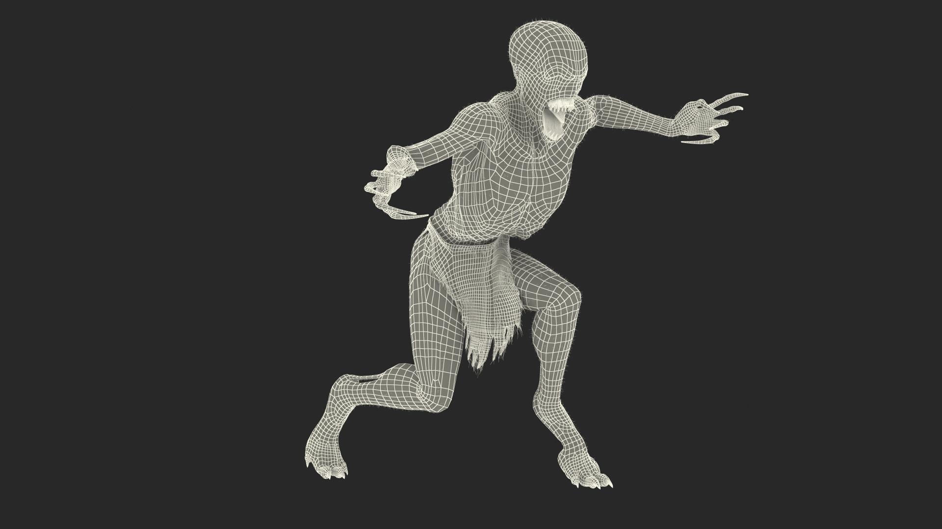 3D Creature Attacking Pose Monster Beast - TurboSquid 1699098