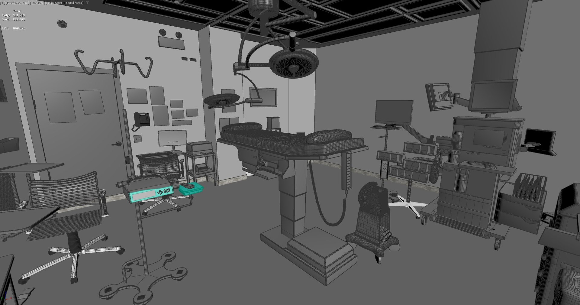 Surgery room model - TurboSquid 2063861