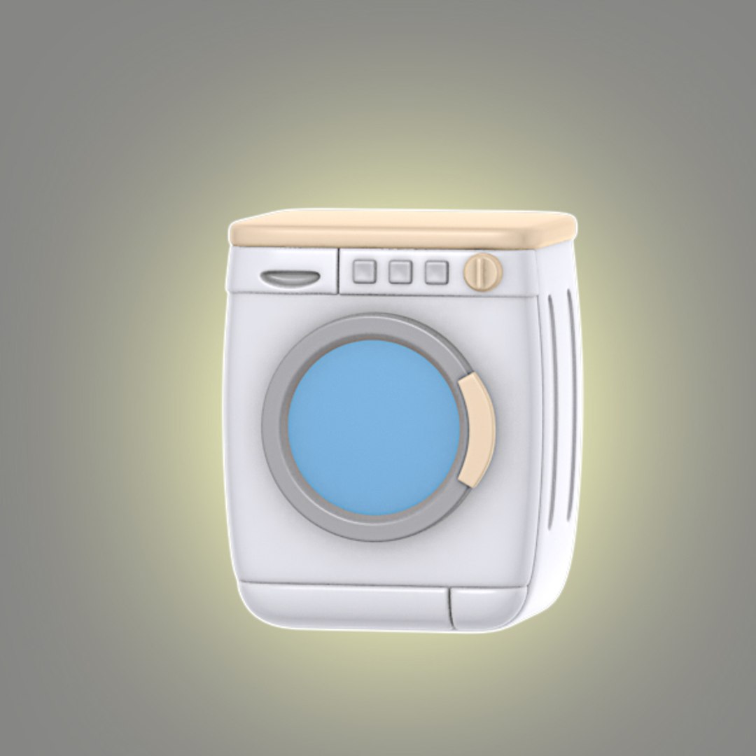 3d Cartoon Washing Machine