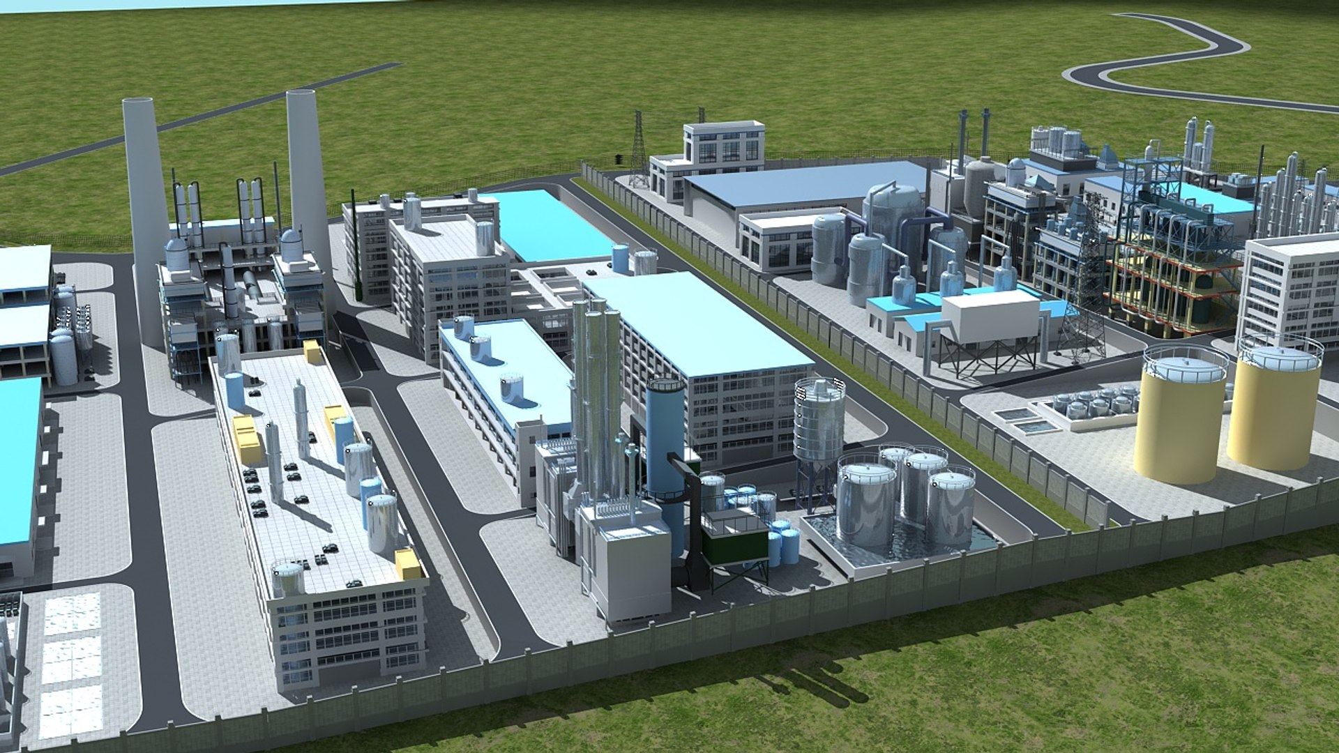 Factory 5 3D - TurboSquid 2072626