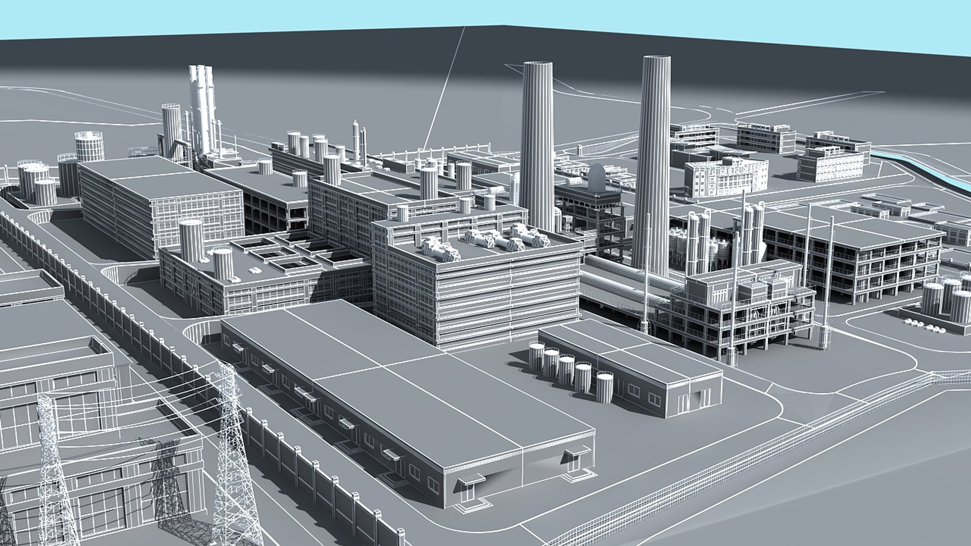 Factory 5 3D - TurboSquid 2072626