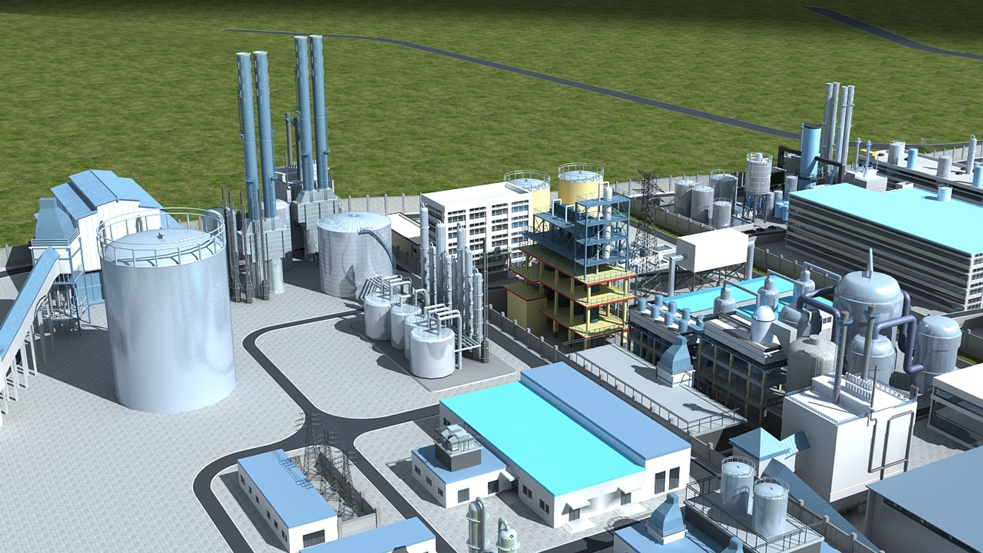 Factory 5 3D - TurboSquid 2072626