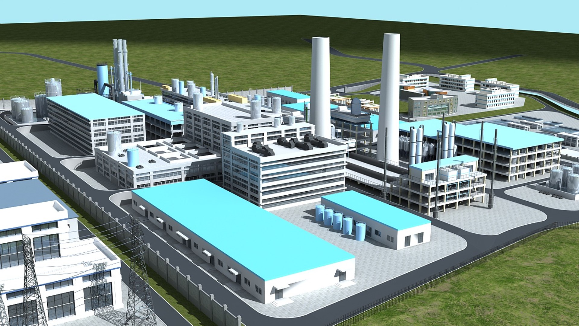 Factory 5 3D - TurboSquid 2072626