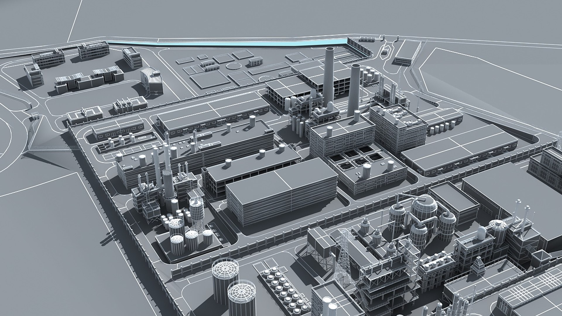 Factory 5 3D - TurboSquid 2072626