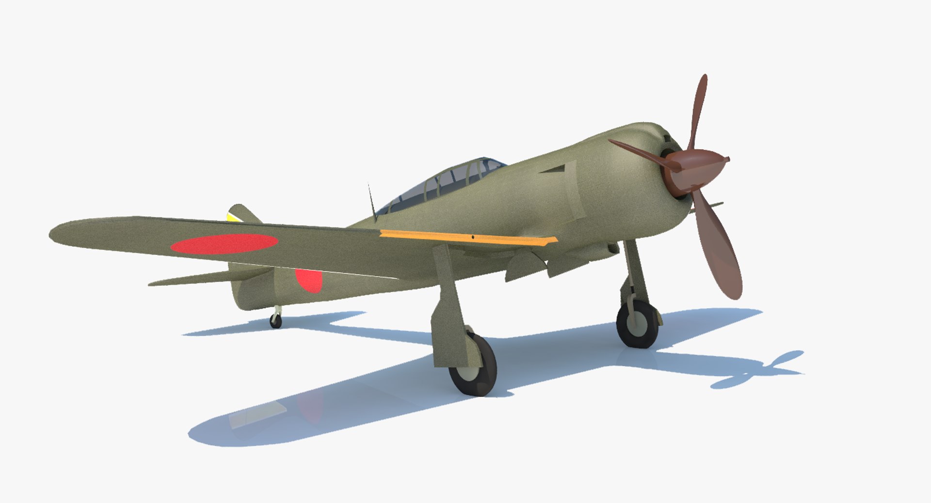 Ki-100 Japan Ww2 3D - TurboSquid 1323236