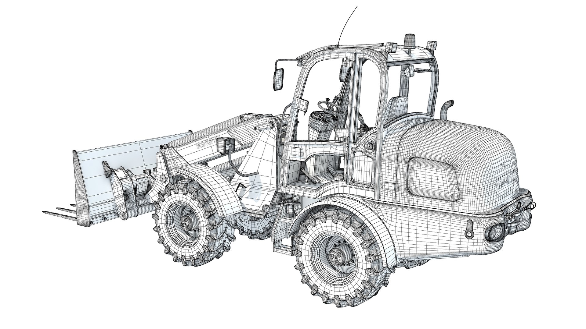 3D Grab Bucket Telehandler Model - TurboSquid 1733598