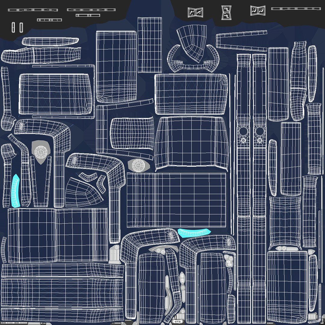 Modular Home Theater Seating Row Blue 3D Model - TurboSquid 2386891