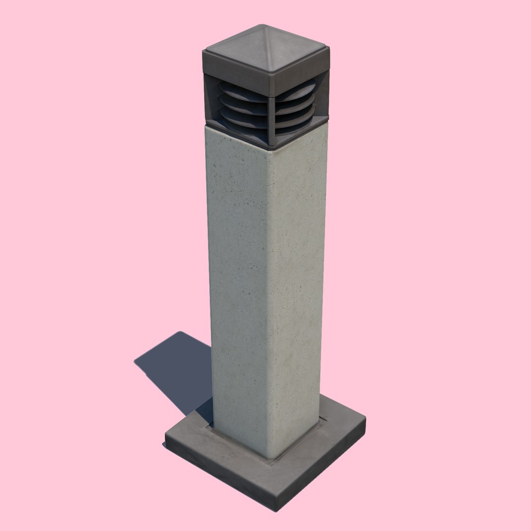 3D Bollard Light Scan Model - TurboSquid 1173910