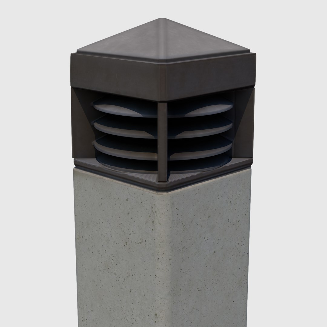 3D Bollard Light Scan Model - TurboSquid 1173910
