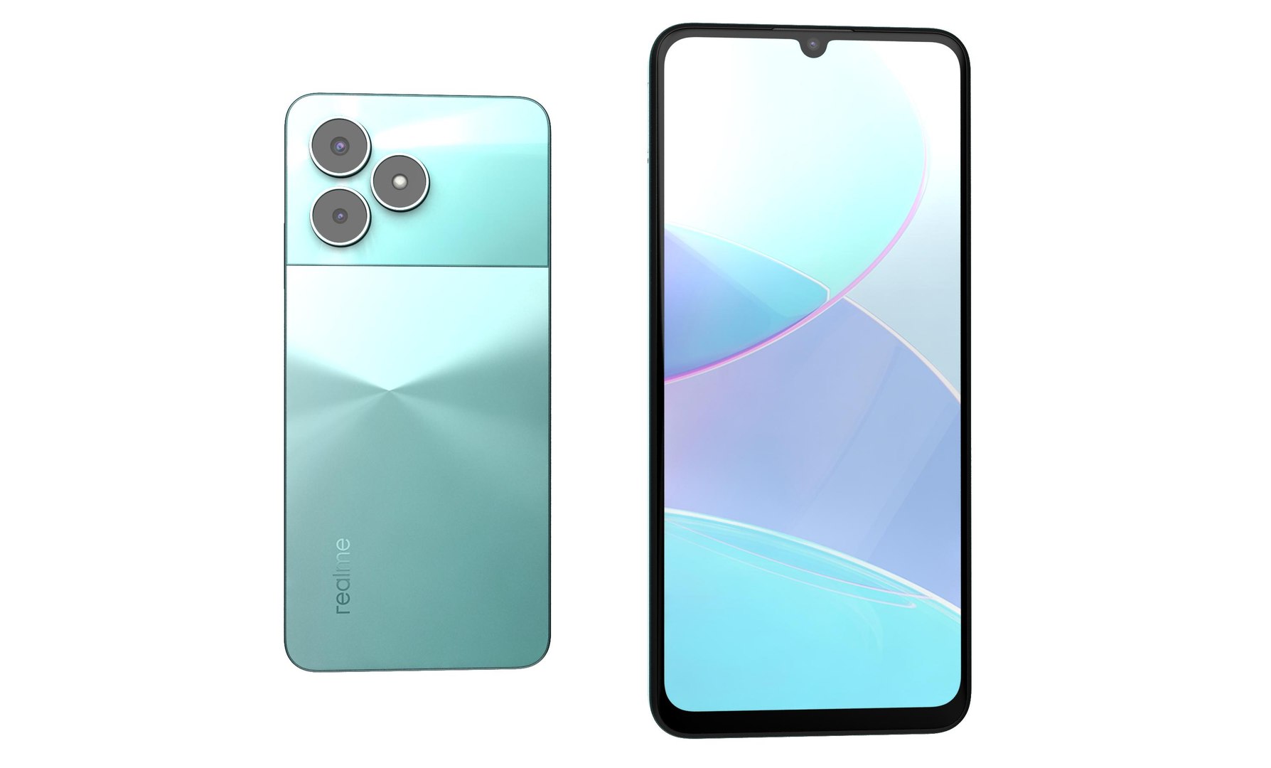 Realme C51 Blue 3D Model - TurboSquid 2125046