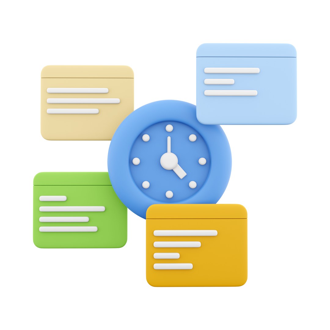 3D 3d Clock And Notifications Icon Model - TurboSquid 2045458