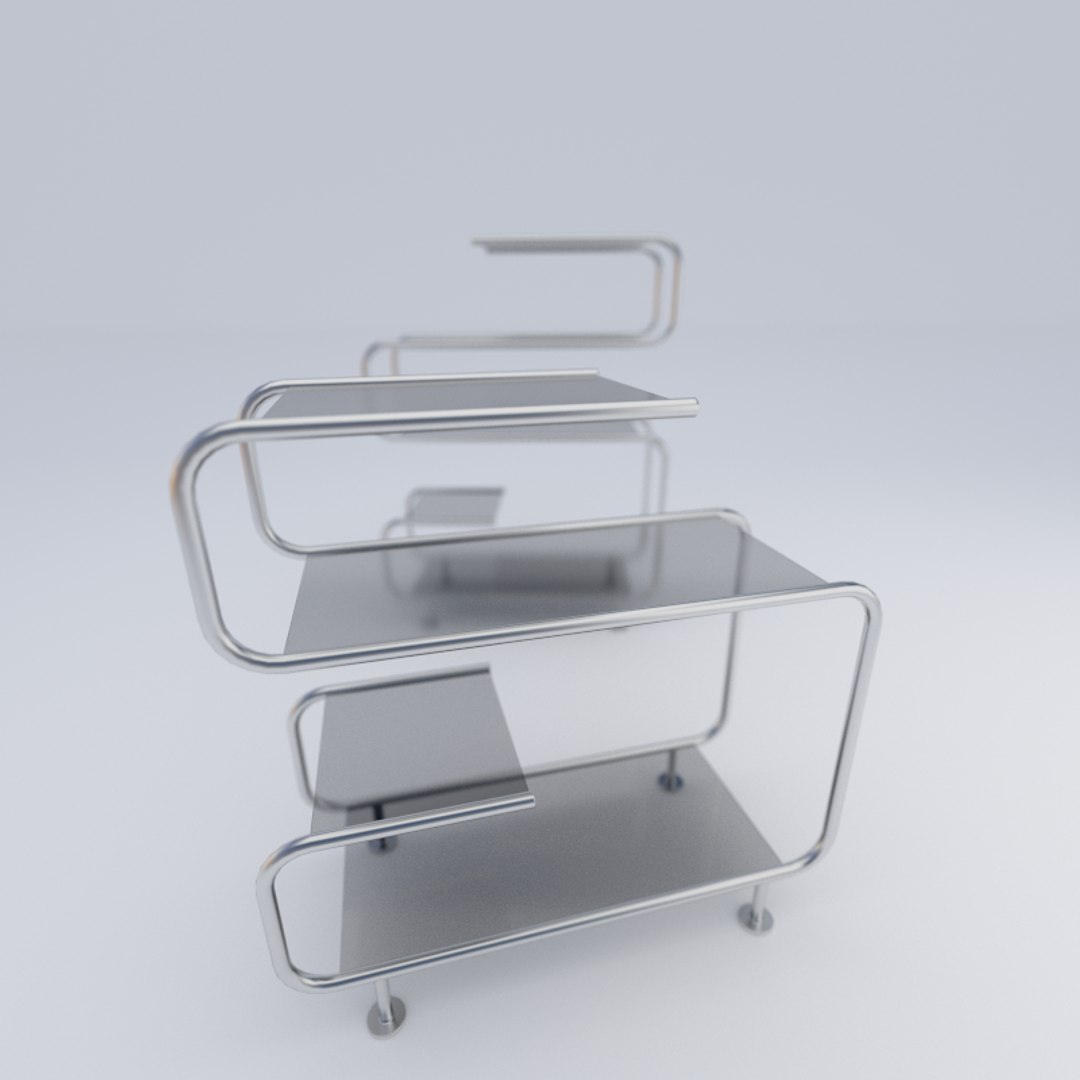 3d Glass Shelf Model