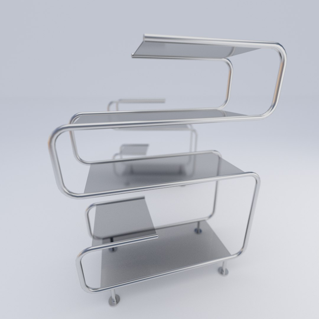 3d Glass Shelf Model