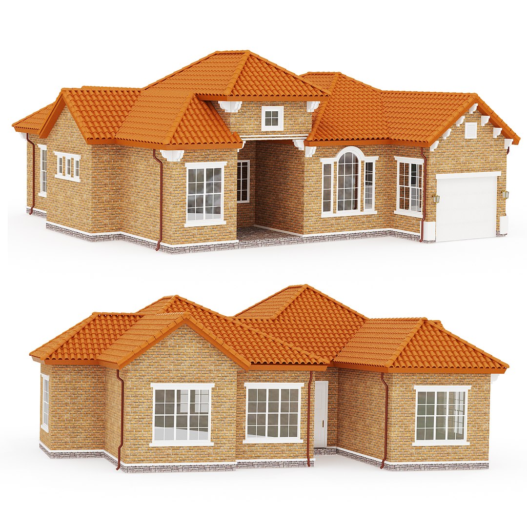 Private house model - TurboSquid 1643109