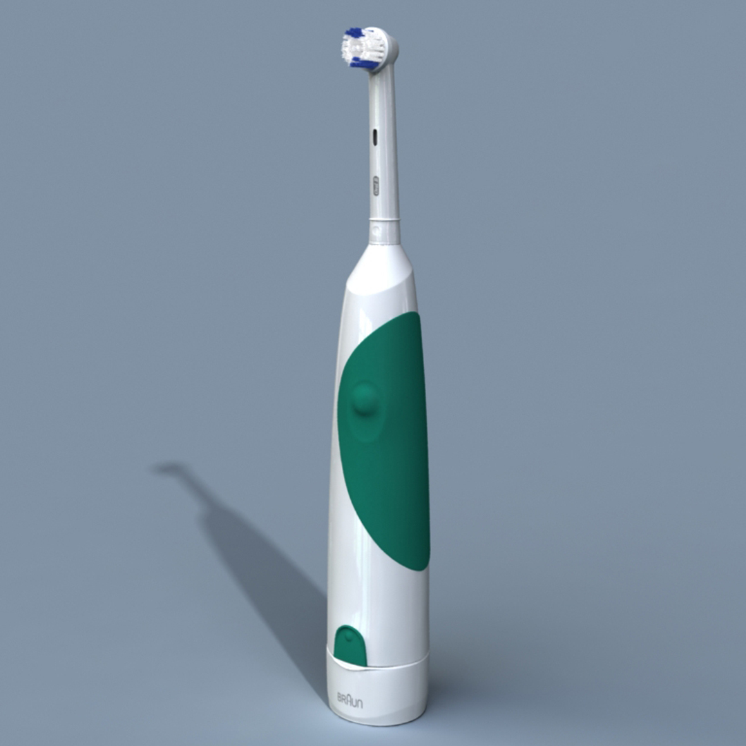 toothbrush geometry modeled 3d 3ds