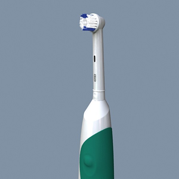 toothbrush geometry modeled 3d 3ds
