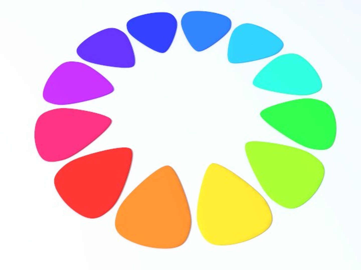 3d guitar pick model